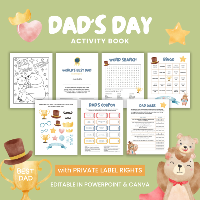 FREE Father's Day Cards and Word Search - The Little Raindrops Club
