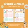 FREE Mermaid and Pirate Chore Chart for Kids - The Little Raindrops Club
