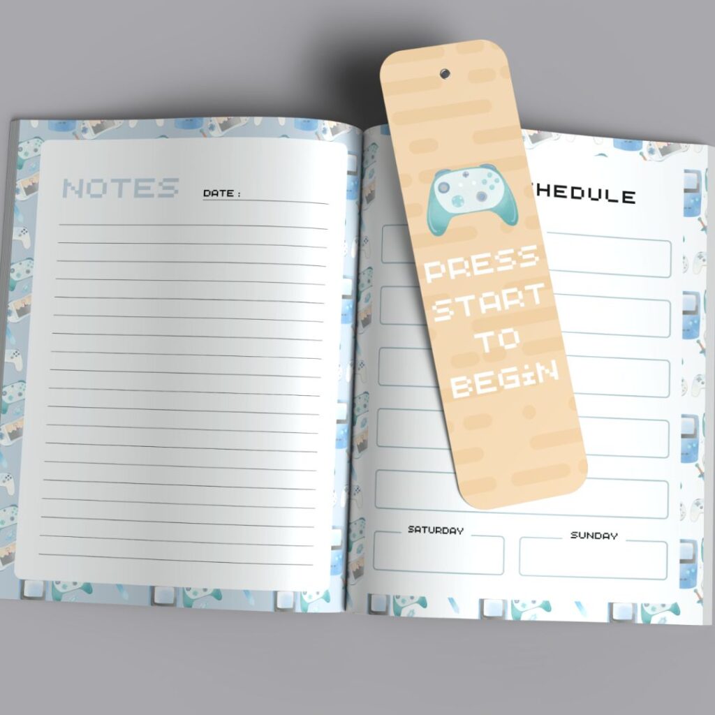 Gamer Bookmark Set - The Little Raindrops Club