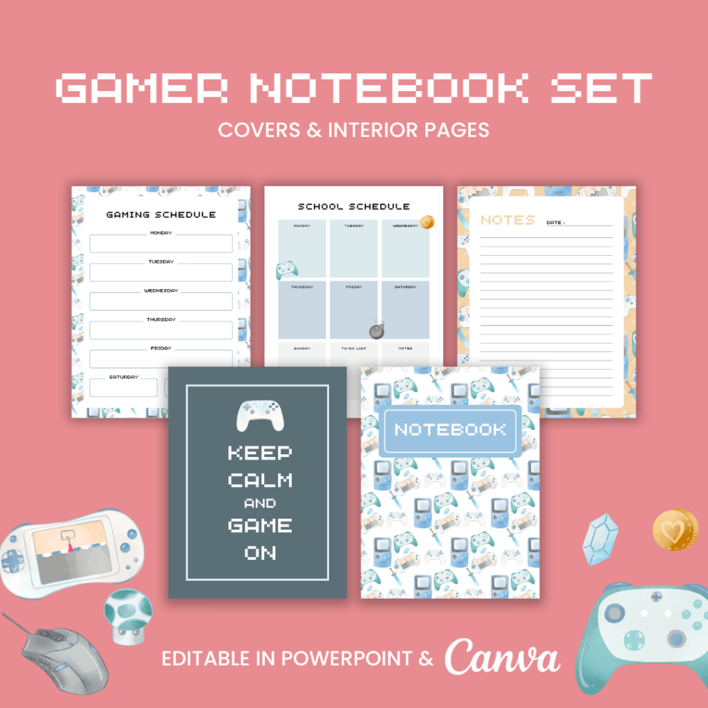 Gamer Notebook Set - The Little Raindrops Club