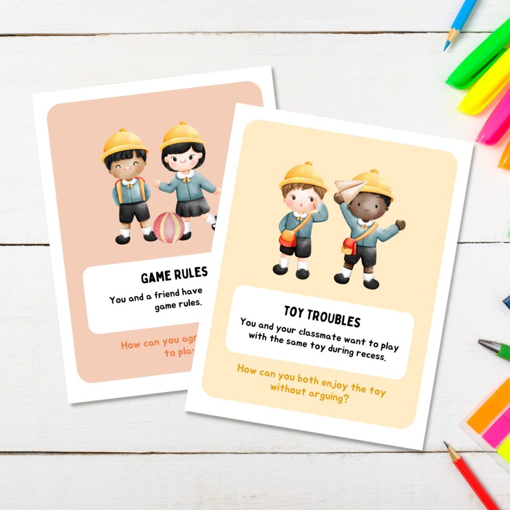 Conflict Resolution Flashcards and Affirmations | Buddy Builders - The ...