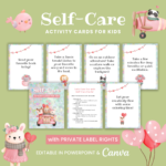 Self-Care Activity Cards for Kids | The Little Raindrops Club