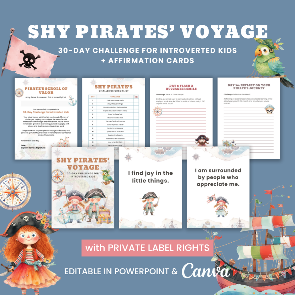 Introverted Kids Challenge and Affirmation Cards for Kids | The Little ...