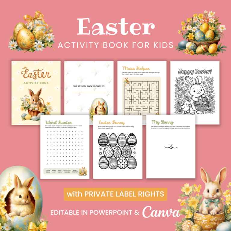 Easter Activity Book for Kids | The Little Raindrops Club