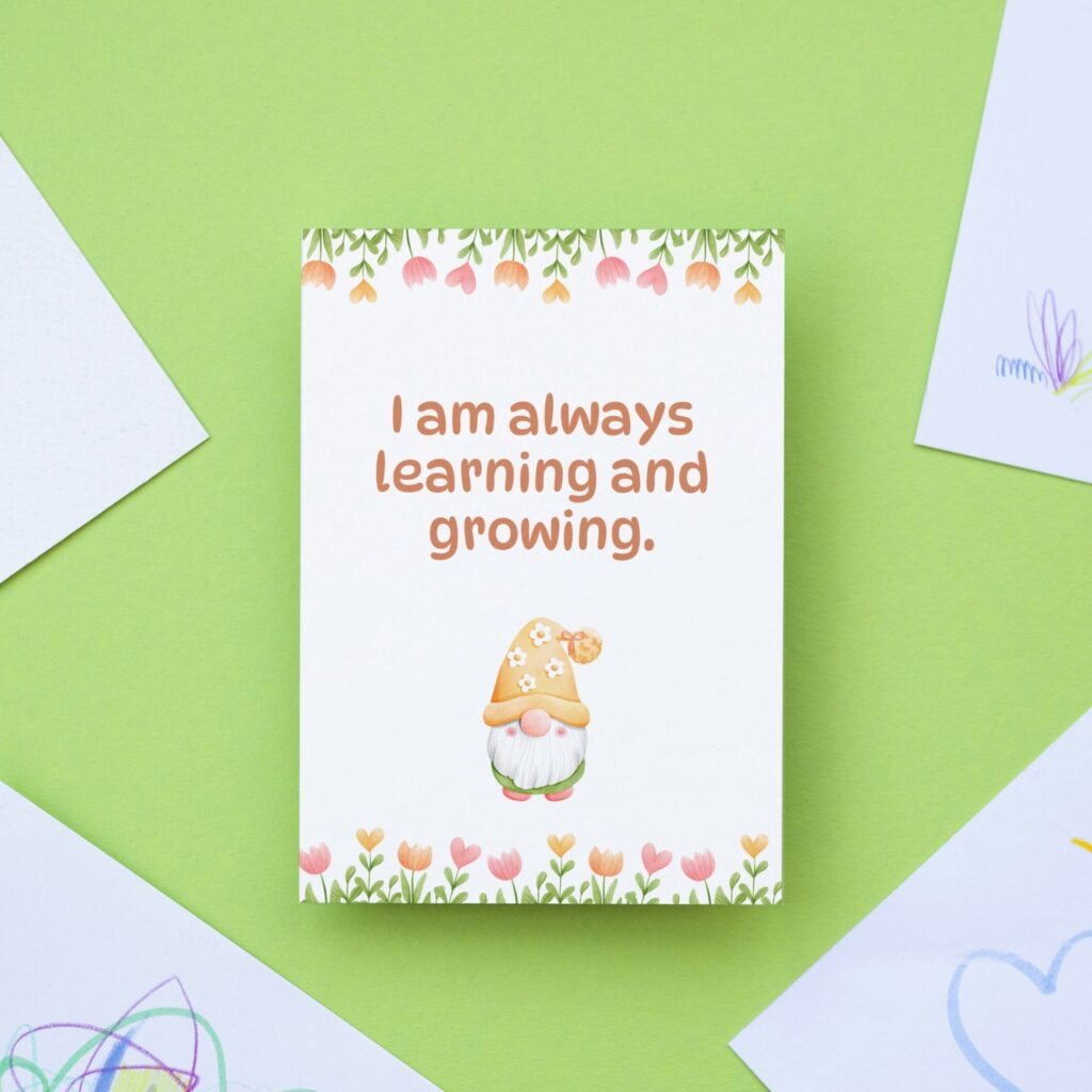Growth Mindset Workbook for Kids and Affirmation Cards | The Little ...