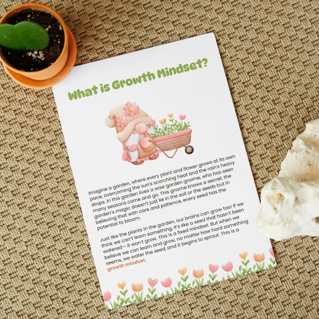 Growth Mindset Workbook for Kids and Affirmation Cards | The Little ...