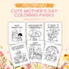 FREE Cute Mother's Day Coloring Pages for Kids - The Little Raindrops Club