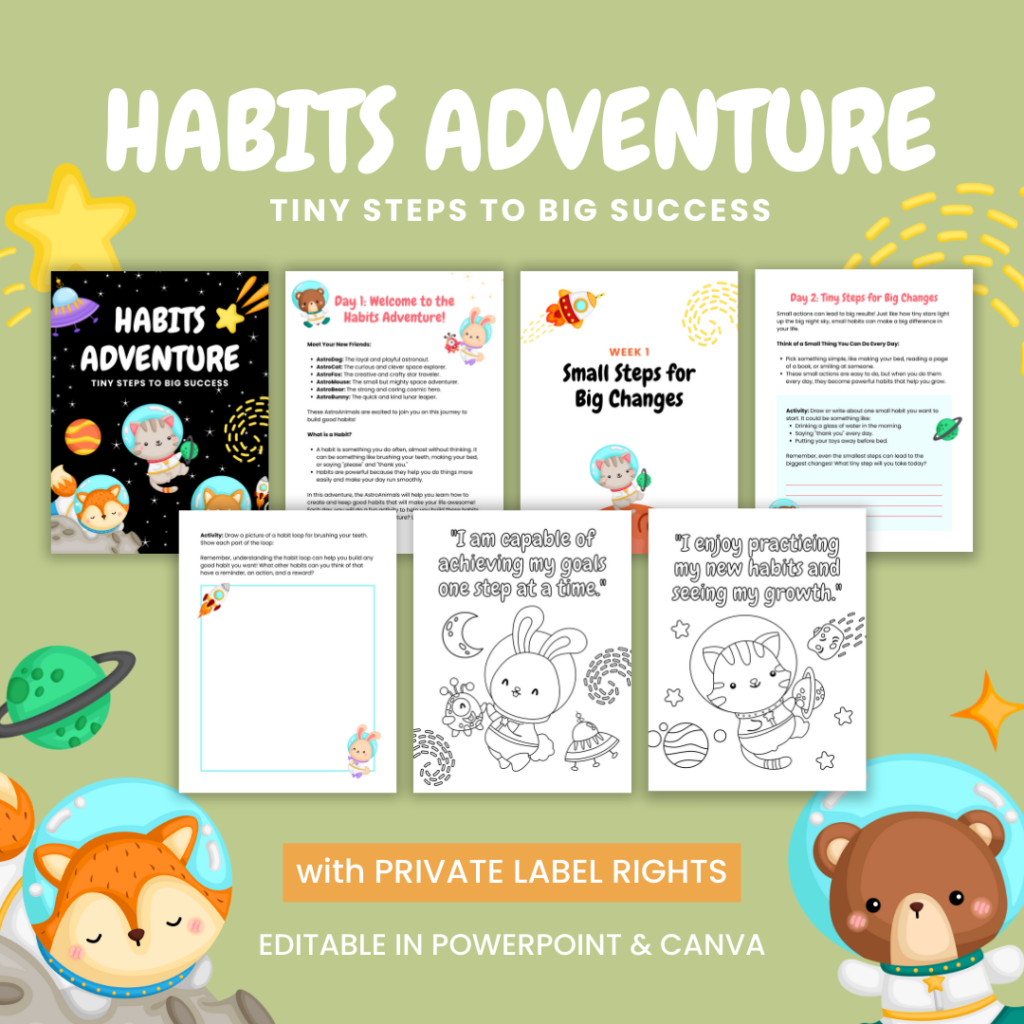 Growth Mindset Workbook for Kids and Affirmation Cards | The Little ...
