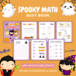 Spooky Math Busy Book - The Little Raindrops Club