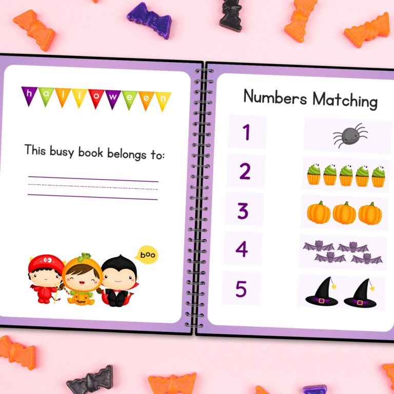 Spooky Math Busy Book - The Little Raindrops Club