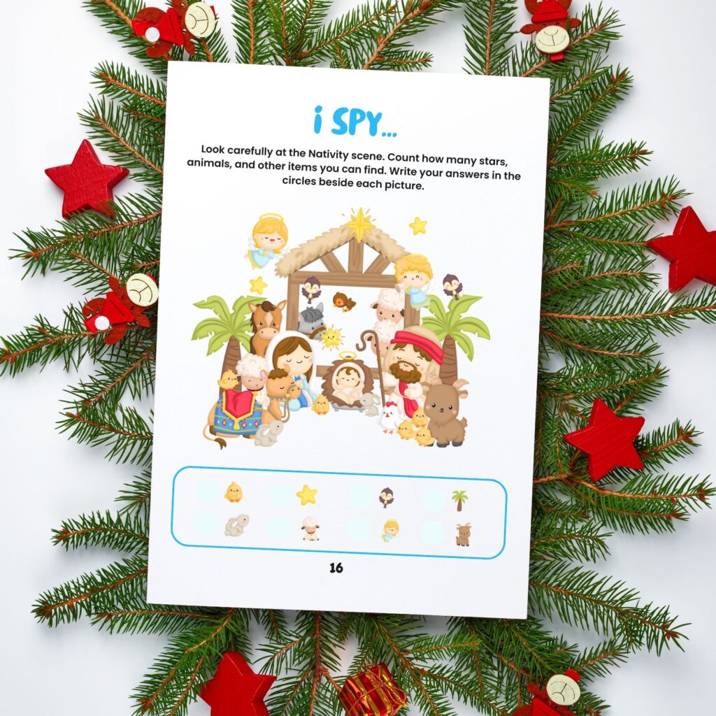 Nativity Activity Book for Kids - The Little Raindrops Club