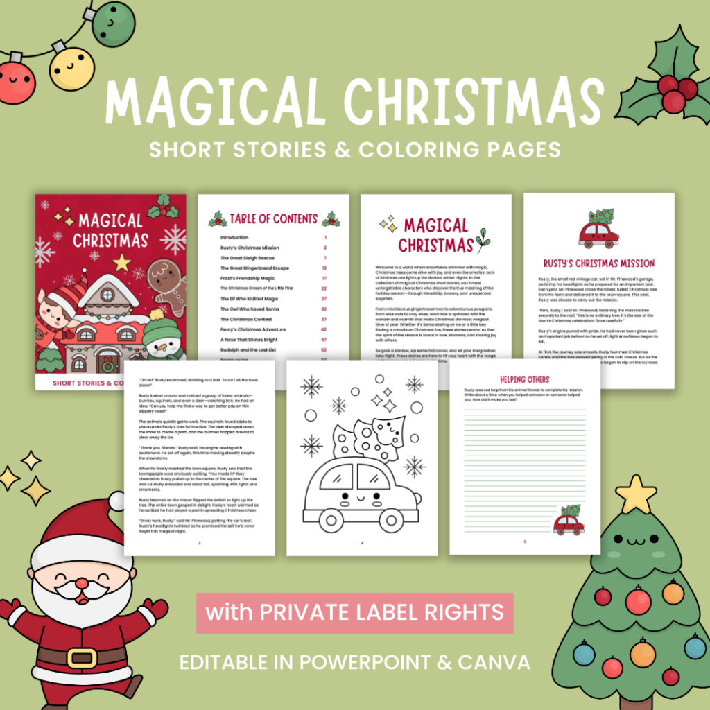 Magical Christmas Short Stories and Coloring Pages - The Little ...