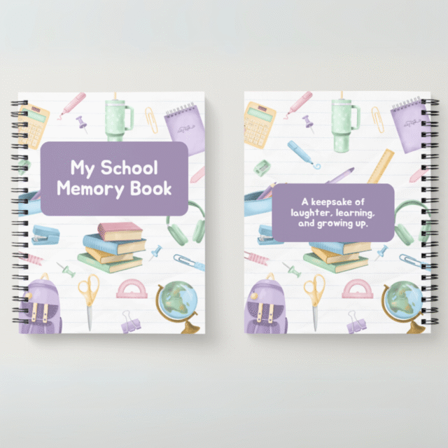 School Memory Book for Kids - The Little Raindrops Club