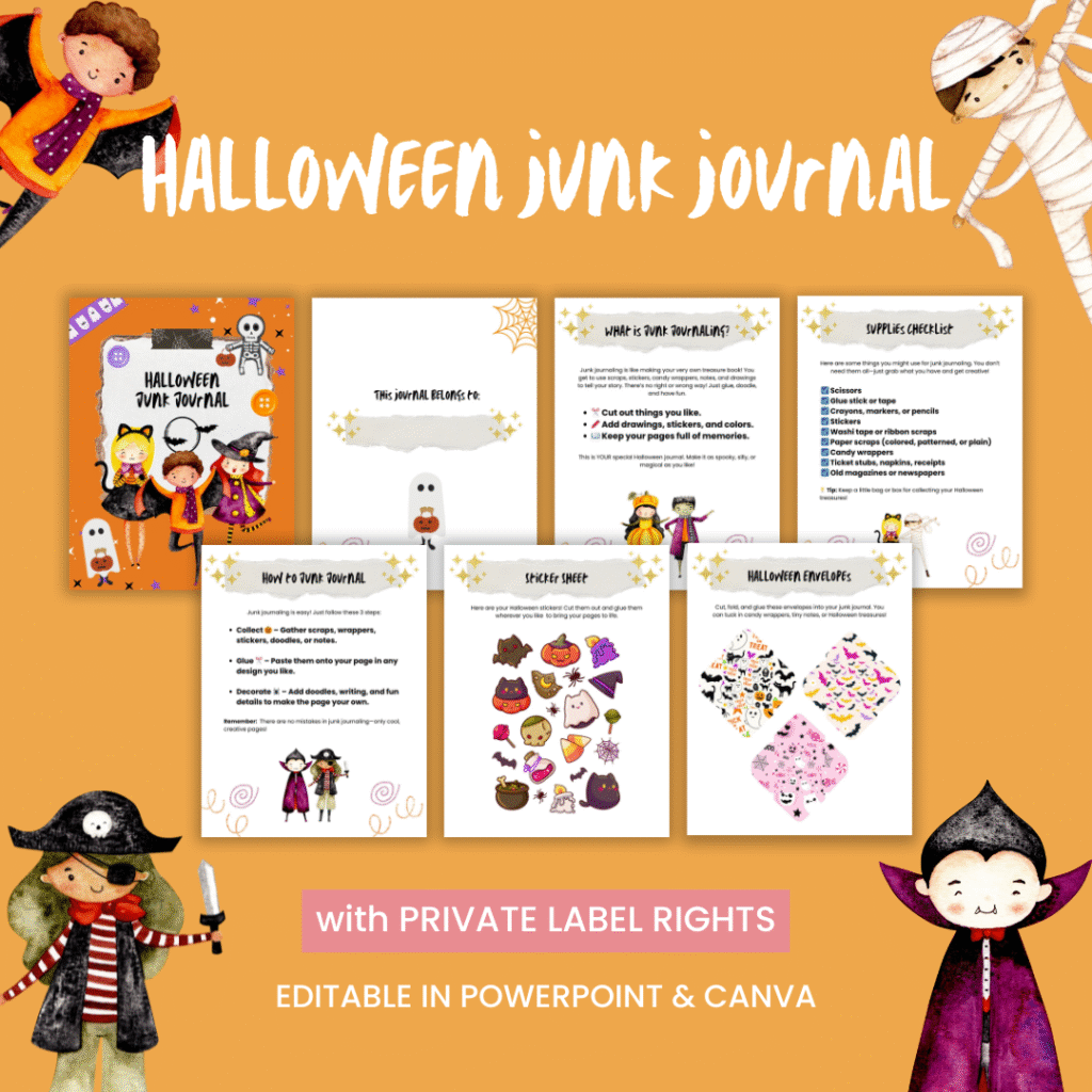 Halloween Junk Journal for Kids - The Little Raindrops Club